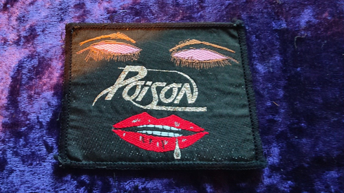 POISON HEAVY METAL ROCK MUSIC EMBROIDERED PATCH SEW ON CLOTH BADGE LOGO ...