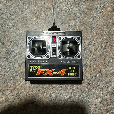 Vintage Tyco 9.6V Turbo FX-4 27mhz REMOTE CONTROLLER ONLY Powers On | eBay