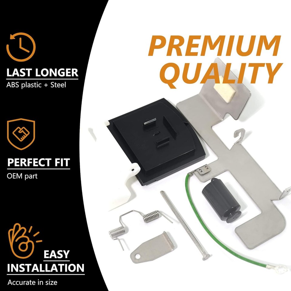 Refrigerator Ice Door Chute Flapper Kit W10823377 WPW10823377 2205686 ...