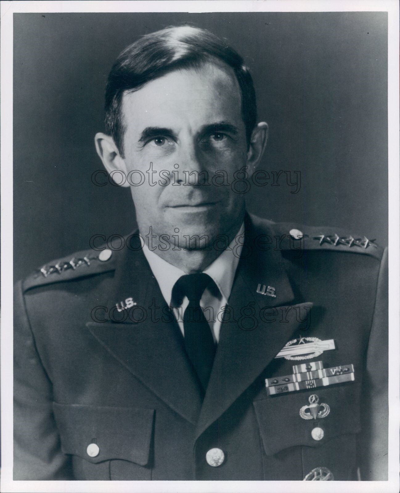 Press Photo US Army General Edward C Meyer in Uniform | eBay