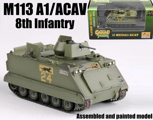 M113 armored personnel carrier 8th Infantry tank 1/72 non diecast Easy ...