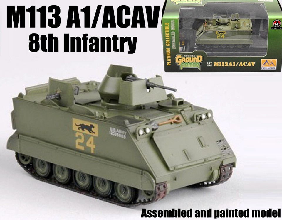M113 armored personnel carrier 8th Infantry tank 1/72 non diecast Easy ...