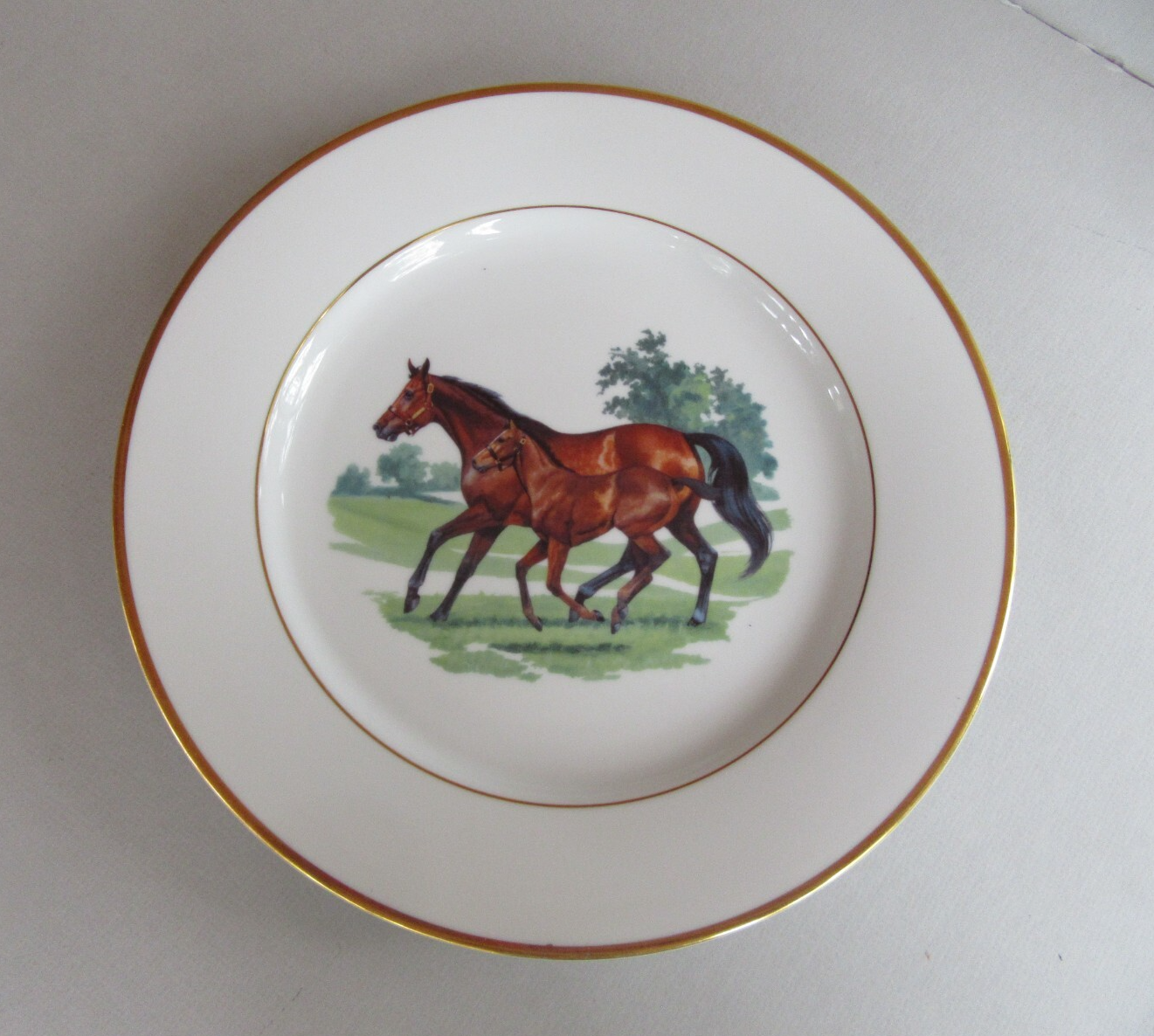 Julie Wear Equestrian Tableware Bluegrass Dinner Plate 10 1/2 ...