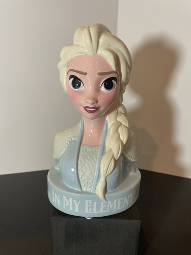 Disney Frozen Elsa In My Element Ceramic Coin Bank 8" FAB NY | eBay