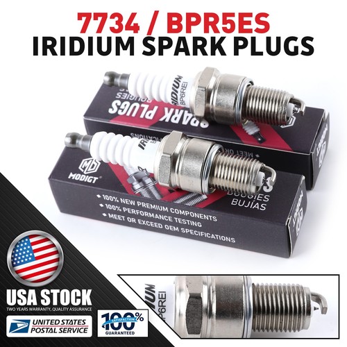 Set of 2 MGT Iridium Spark Plugs 7734 BPR5ES Fit For 1973-1975 Citroën ...