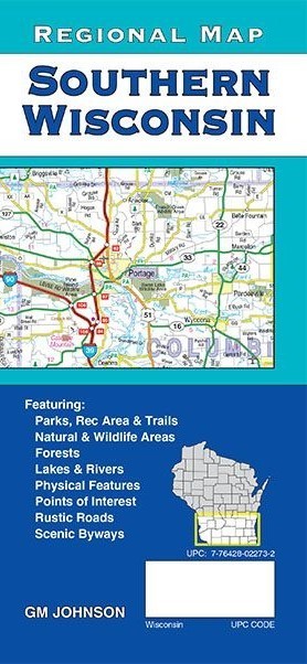 Regional Map of Southern Wisconsin, by GMJ Maps | eBay
