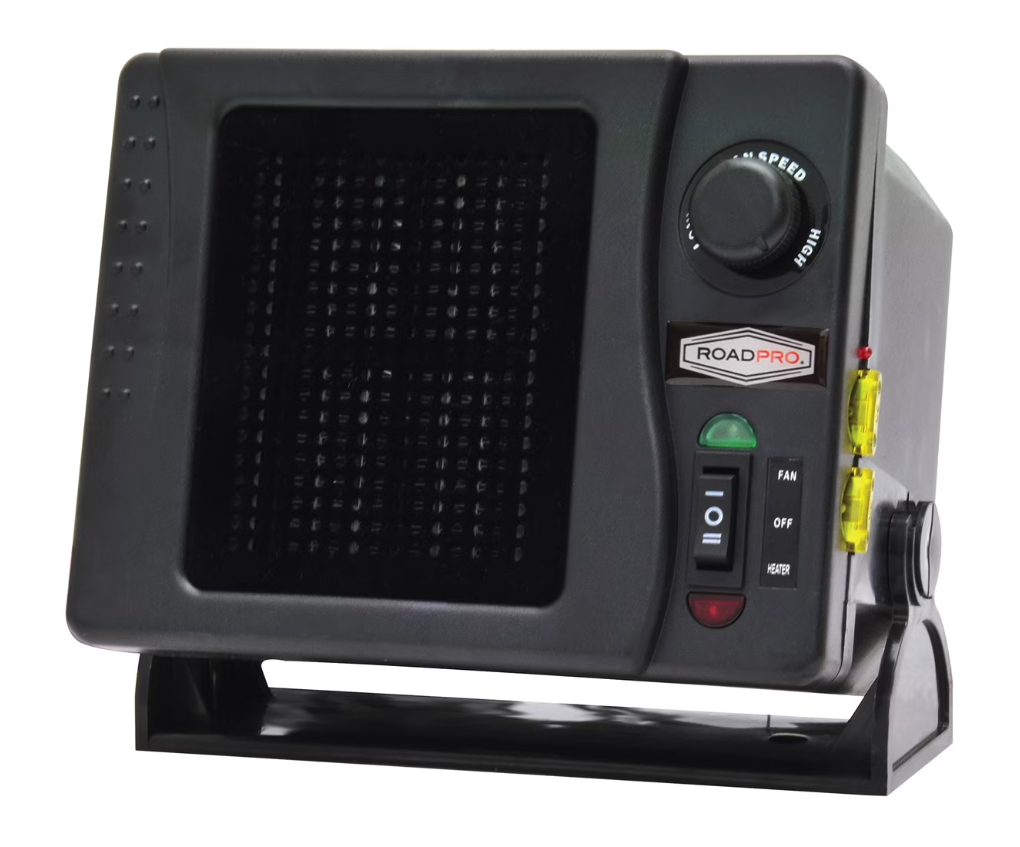 RoadPro RPSL681 12V Direct Hook-up Ceramic Heater with Swivel Base ...