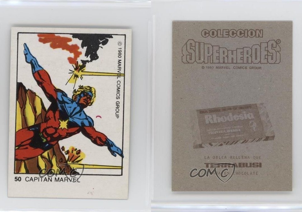 1980 Terrabusi Coleccion Superheroes Captain Marvel Capitan #50 0ba6 | eBay