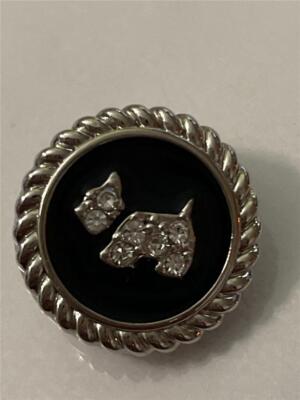 Fit GINGER SNAP Black Rhinestone Scotty Dog 18mm snap KD9263 | eBay