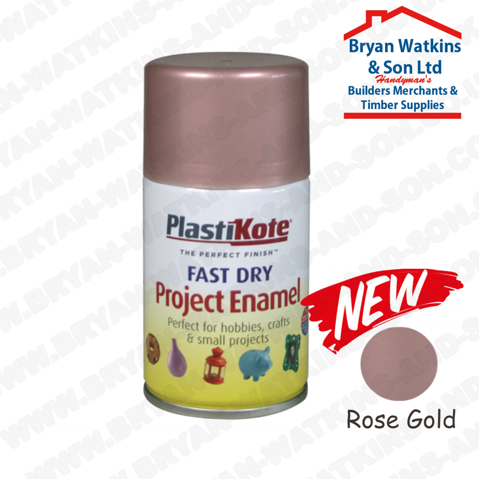 PLASTI-KOTE FAST DRY ENAMEL SPRAY PAINT 100ML 27 COLOR'S NEW ROSE GOLD ...