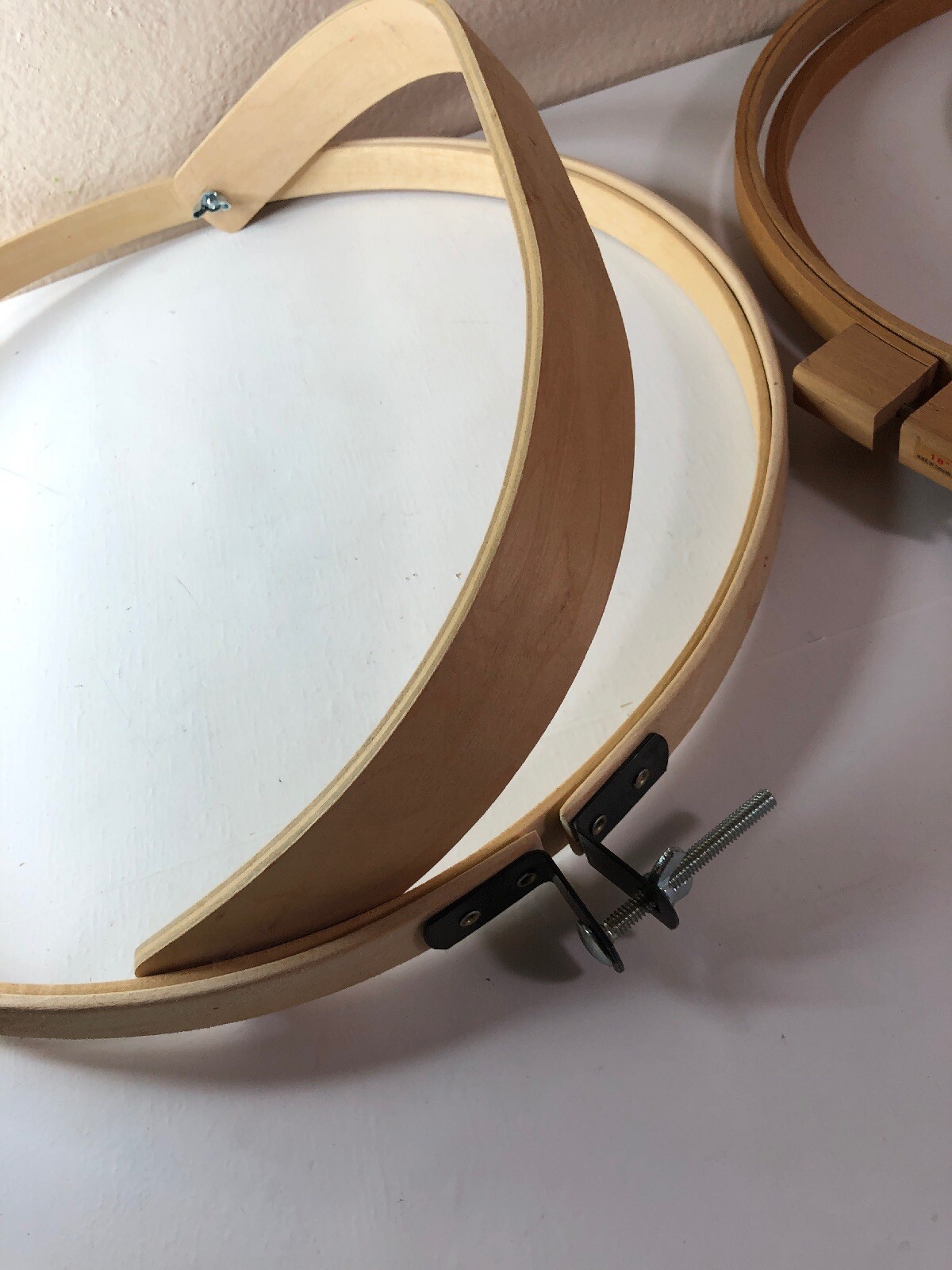 10 Wood Hoops 4-18” Crafts Wooden Adjustable Needlepoint Hoop | eBay