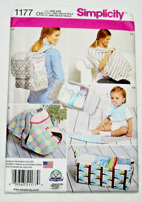 Diaper Backpack Carrier Tent Nursing Shawl Organizer Uncut Simplicity ...
