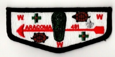 Aracoma Lodge 481 Black Warrior Cncl, Alabama S-27 Flap, Thick Border ...