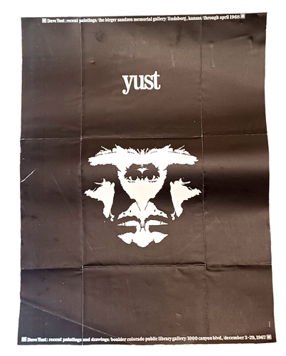 1967 Dave Yust Art Exhibition Poster Sandzen Gallery Lindsborg Kansas ...