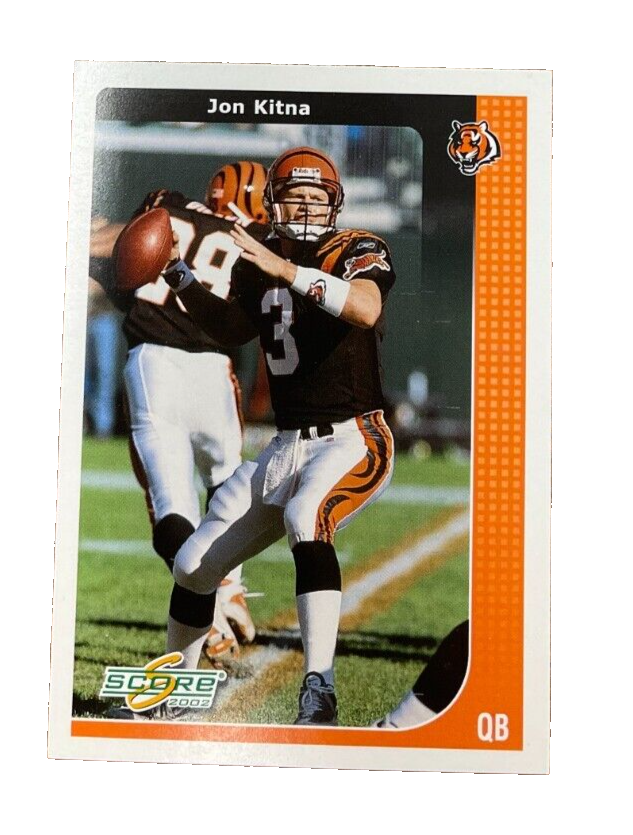 2002 SCORE CARD # 54 Jon Kitna - Cincinnati Bengals | eBay