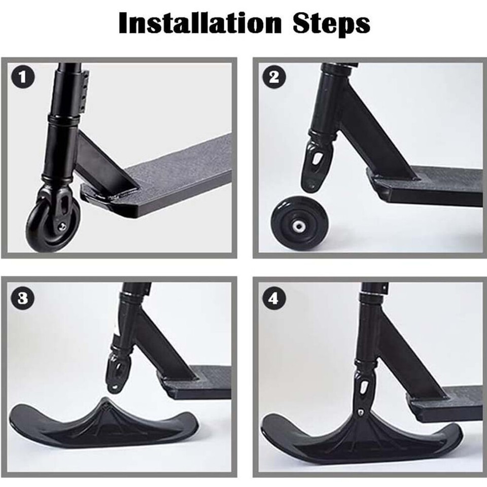 1 Pair Ski Sleigh Snow Sledge Board Sets Ski Sledge Ski Scooter for ...