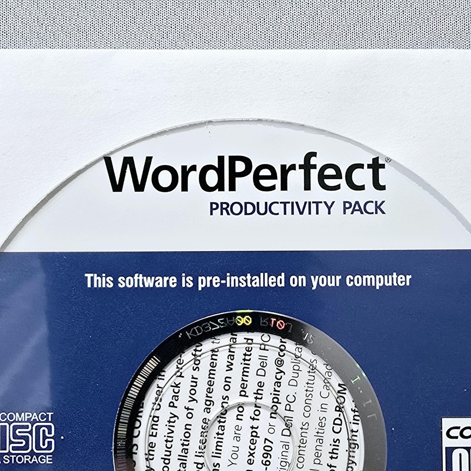 WordPerfect 2005 Productivity Pack CD-ROM, Corel OEM NEW & SEALED | eBay