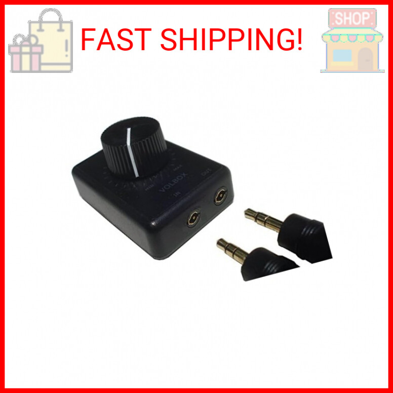 Volbox inline audio volume control attenuator 3.5mm 1/8" aux ...