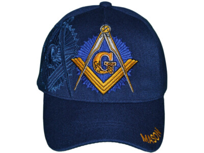 Mason Baseball Cap Freemasons Blue Masonic Hat Masons, Compass and ...