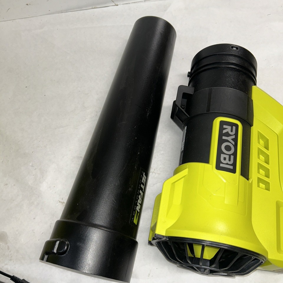 RYOBI Jet Fan Blower 40V 110 MPH 525 CFM Variable-Speed w/ 4Ah Battery ...