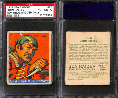 V359-1 World Wide Gum, Sea Raiders, 1933, #25 John Halsey, PSA A | eBay