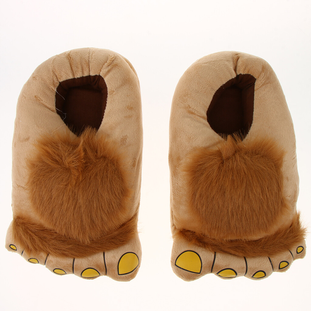 Hairy Bag Feet Slippers Feet Costumes Indoor Shoes Hobbit Nonslip ...