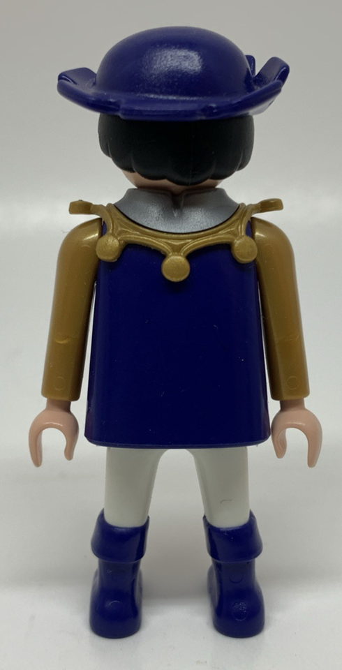 PLAYMOBIL Geobra 1993 Blue & Gold Royal Boy Figure w/Hat & Collar | eBay