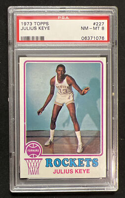 1973 Topps #227 Julius Keye NM-MT PSA8! SHARP CARD! | eBay