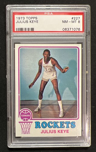 1973 Topps #227 Julius Keye NM-MT PSA8! SHARP CARD! | eBay
