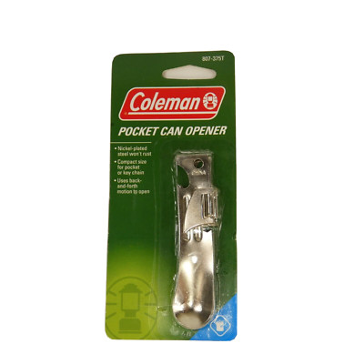 Coleman Pocket Can Opener 2 Pack New Nickle plated steel. Camping ...