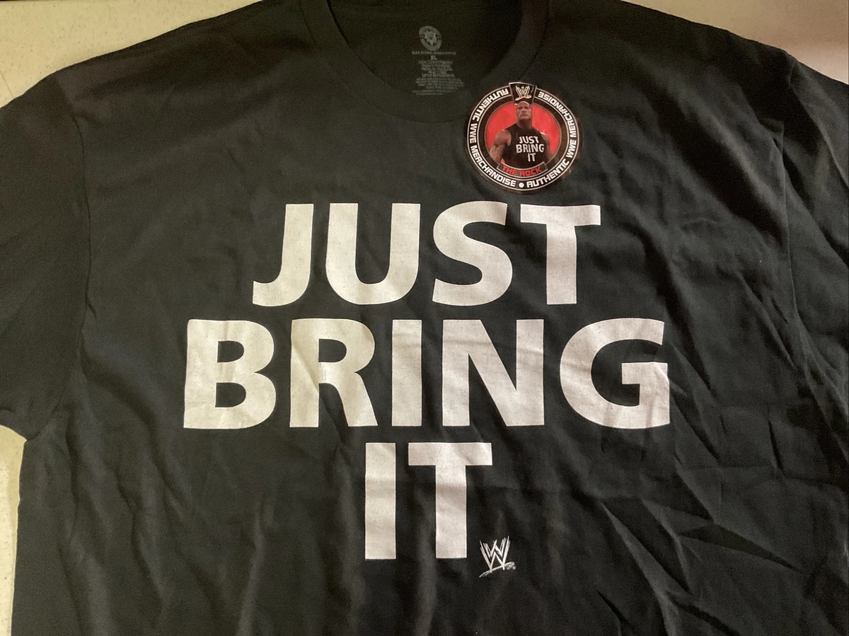 The Rock Just Bring It T Shirt Logo