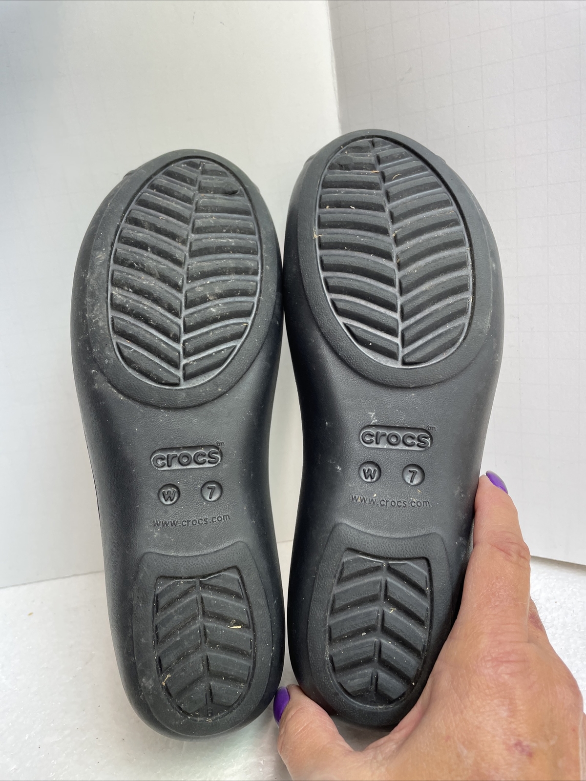 Womens Crocs Size W7 Dual Comfort Mary Janes- Slip On Black | eBay