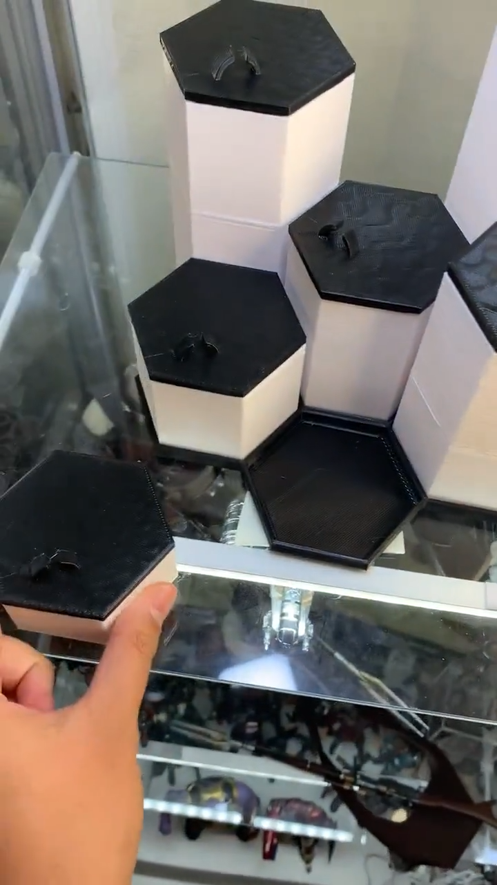 Action Figure Hexagon Stand Towers 3d Printed for Display 1/12 Scale | eBay