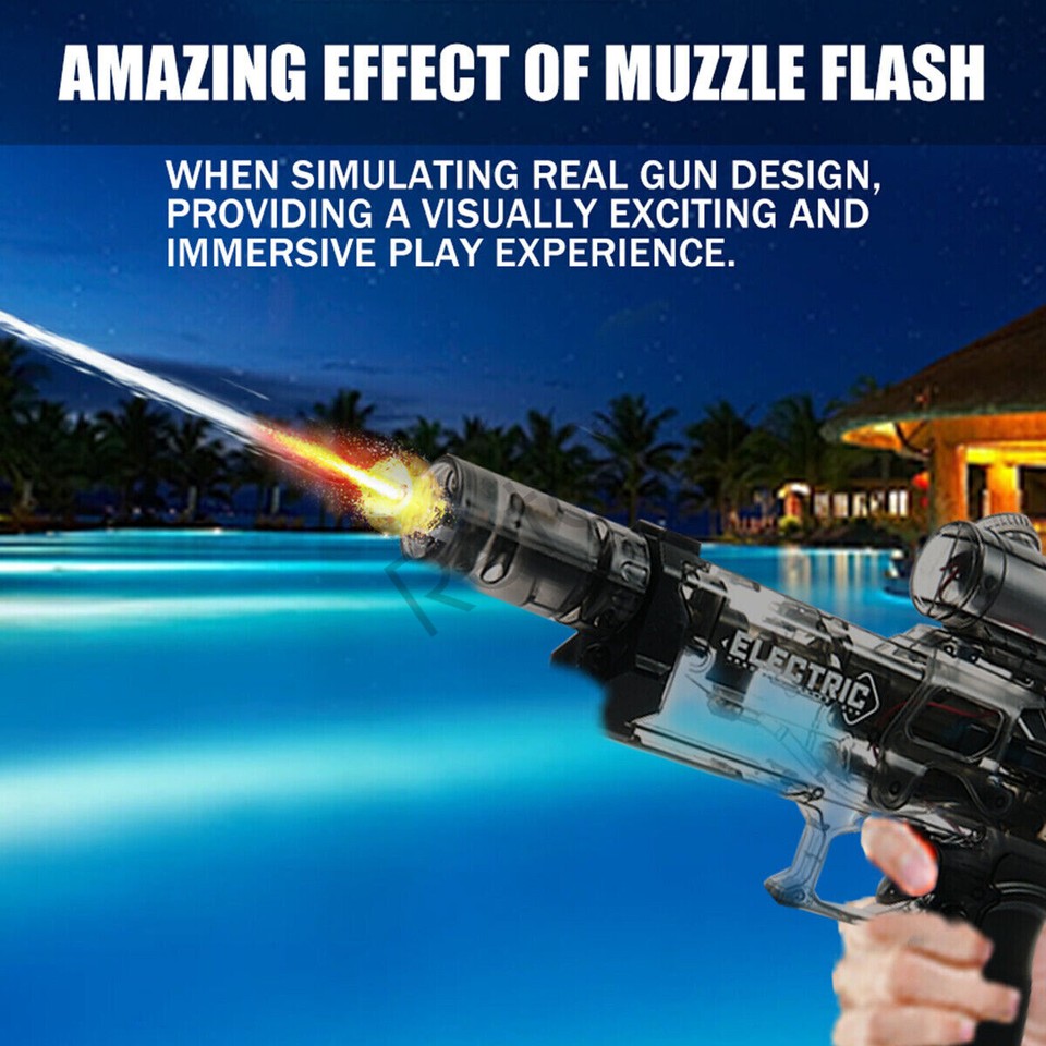 Ultimate Battle Blaster Electric Water Guns with Realistic Gun Muzzle ...
