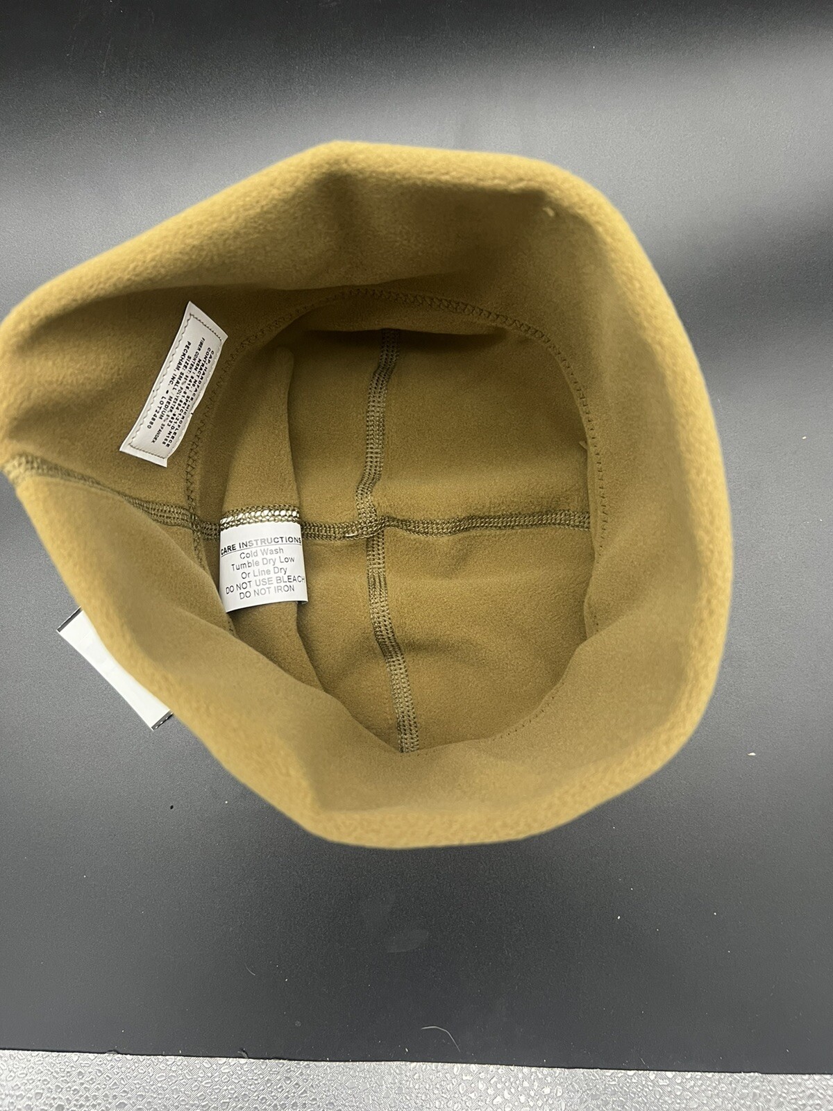 Small/Medium USMC Coyote Brown Fleece Watch Cap Military Beanie - Made ...