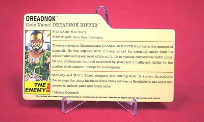 GI Joe Filecard RIPPER Comic Pack v6 25th 2008 Filecard | eBay