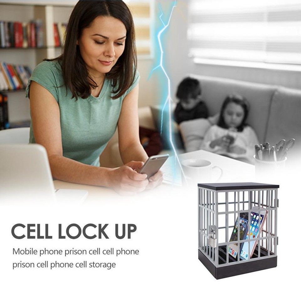Novelty The Mobile Phones Jail Cell Lock Up Phones Holder Locking Cages ...