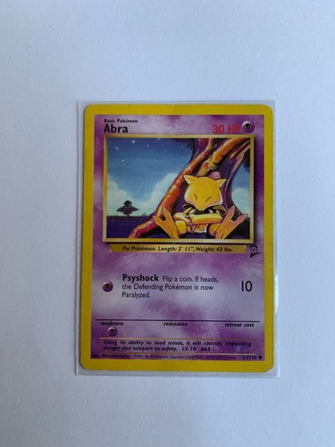 Abra Base Set 2 65/130 - 1995, 96, 98 Nintendo - Pokemon Card - LP | eBay