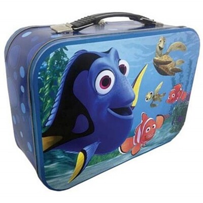 Walt Disney's Finding Nemo Dory Large Carry All Tin Tote Lunchbox NEW ...
