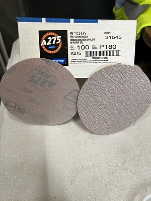 Norton Sanding Discs 5" A275 662611-31545 Grit P180 100/pk Norgrip (R ...