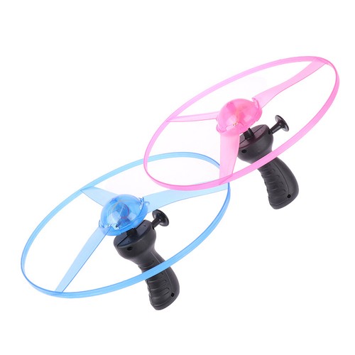 Flying Spinning Luminous Toys Glowing Flyer Kids LED Light Handle Flash ...