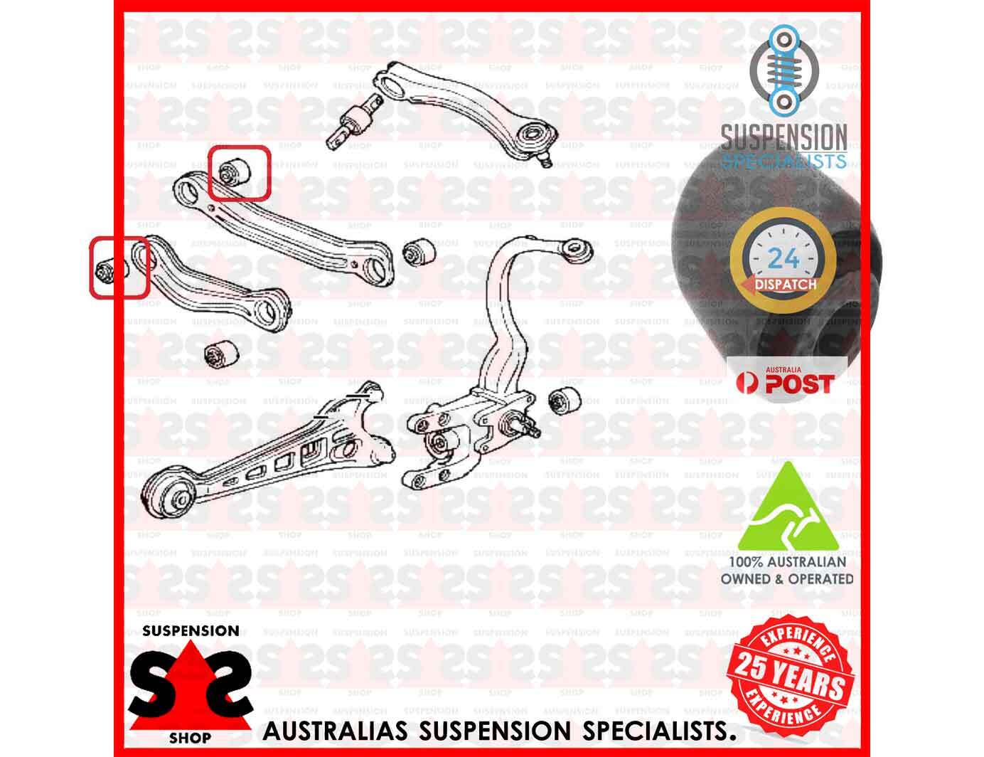 Rear Axle Mounting, Control/Trailing Arm Suit VOLVO S80 Ii (124) T6 AWD ...