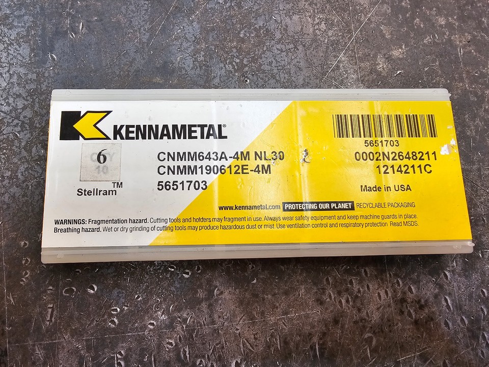 Qty 6 Kennametal CNMM 643 CNMM643A4M 5651703 NL30 Carbide Inserts | eBay