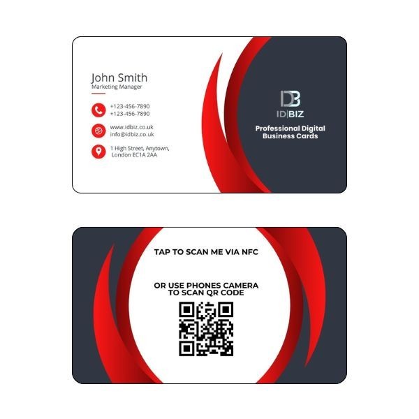 Digital Business Cards With NFC & QR Code Custom Smart Tap & Scan ...