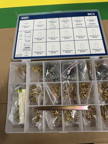 Schlage Rekey Kit 200 Pieces Pins Landlord Property Manager Rekeying ...