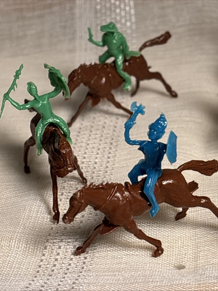 VTG Cowboys Indians Horses Plastic Toys 1960-70’s Western Riding ...