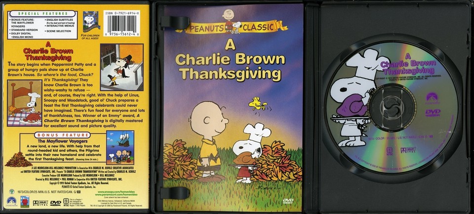 PEANUTS HOLIDAY COLLECTION HALLOWEEN THANKSGIVING CHRISTMAS DVD ...