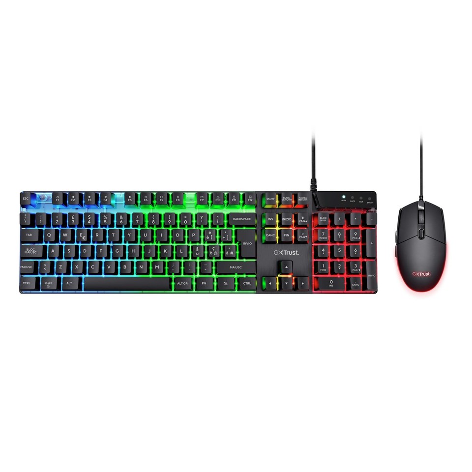 Trust Gaming GXT 838 Azor Mouse e Tastiera Gaming, Layout Italiano ...
