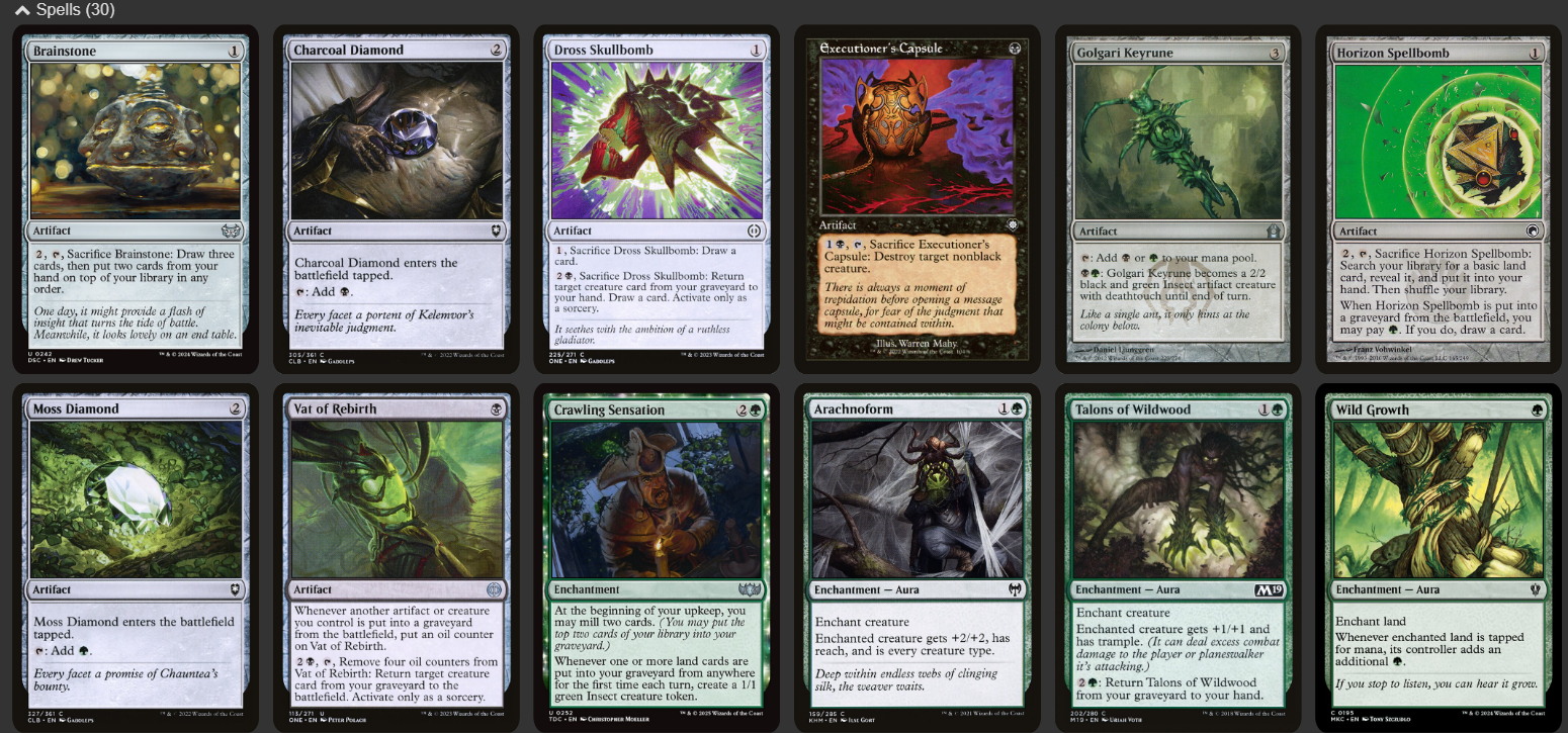The Swarmweaver MTG EDH Commander Deck, Tribal Insect & Spiders! | eBay