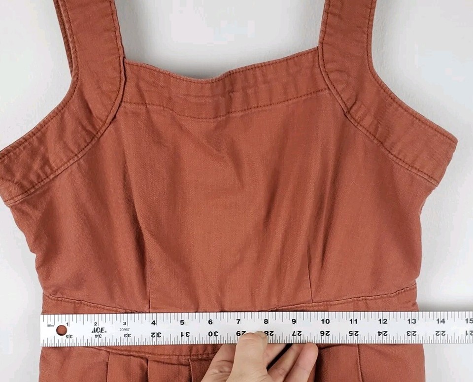 Universal Thread Goods Co Dress Sleeveless Side Zip Burnt Orange Womens ...